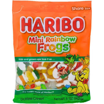 Haribo mini rainbow frogs – Pawpaw snack
